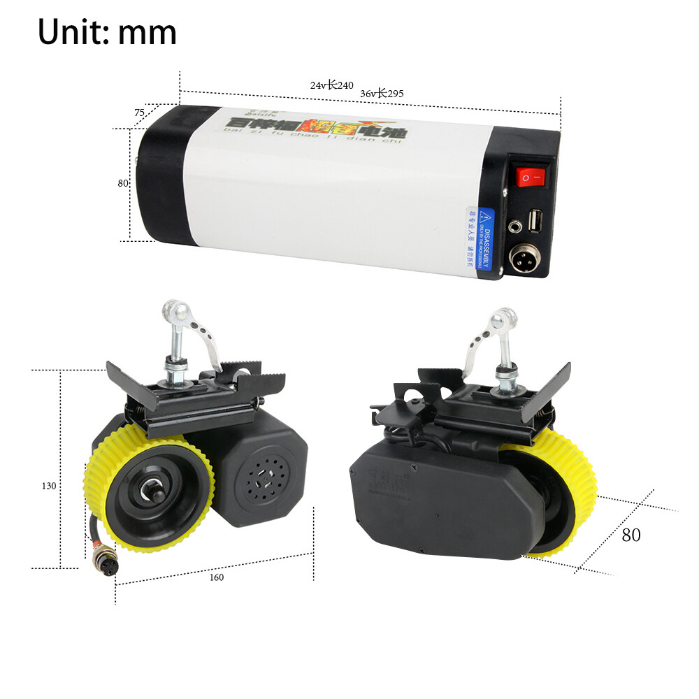 24V36V Bicycle Motor Speed Booster Kit Friction Drive Bike Motor with ...