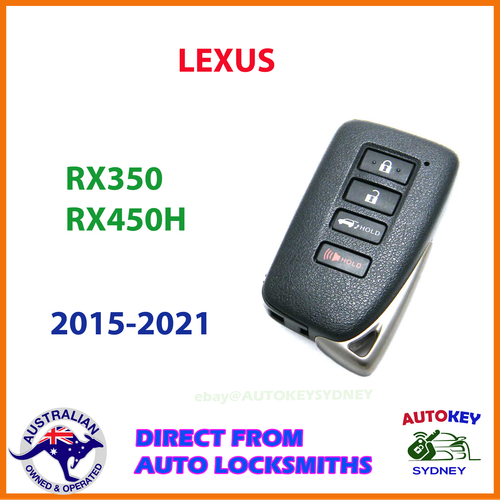 Suits Lexus RX RX300 RX350 RX450h Smart Key 2016 2017 2018 2019 2020 ...