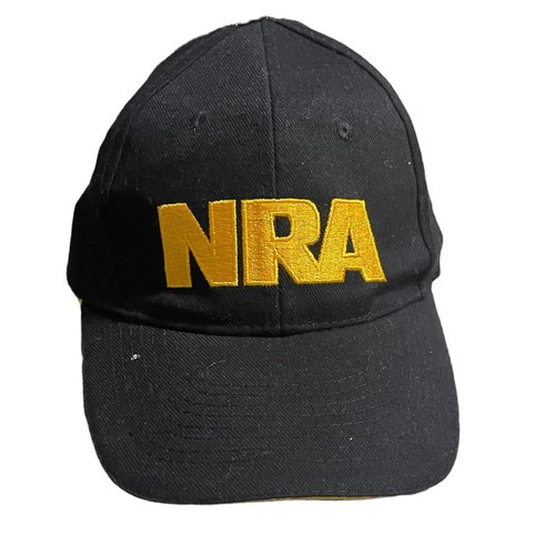 NRA National Rifle Association Adjustable Hat Cap Gold Black ...