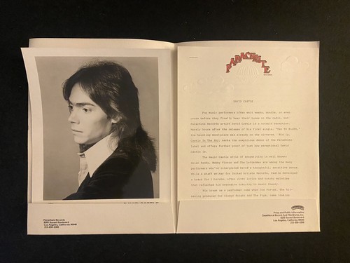 DAVID CASTLE 1972 LP PRESS KIT PHOTO BIO INFO SHEETS FOLDER | eBay