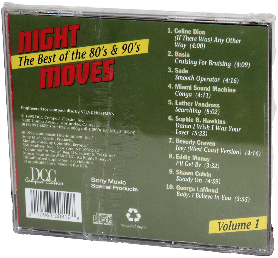DCC CD DZS-081: Night Moves Volume 1 - Various Artists - 1995 OOP USA ...