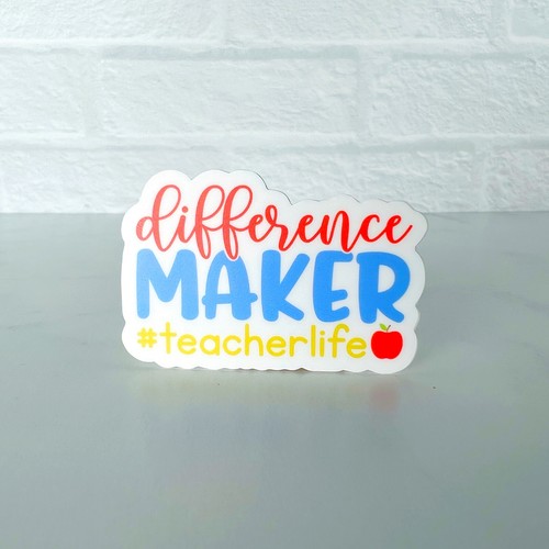 Difference Maker #Teacher Sticker | eBay