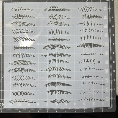 2.5-3” Fish FISHING LURE DIY Bait PAINTING AIRBRUSH STENCIL Paint ...