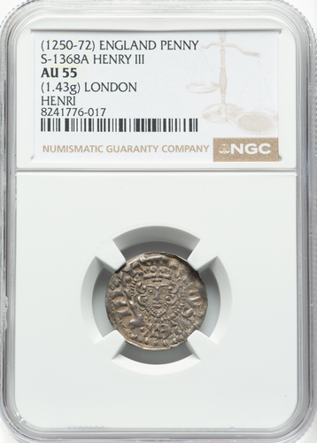 Great Britain Henry III Silver Penny 1250-1272 NGC AU55 | eBay