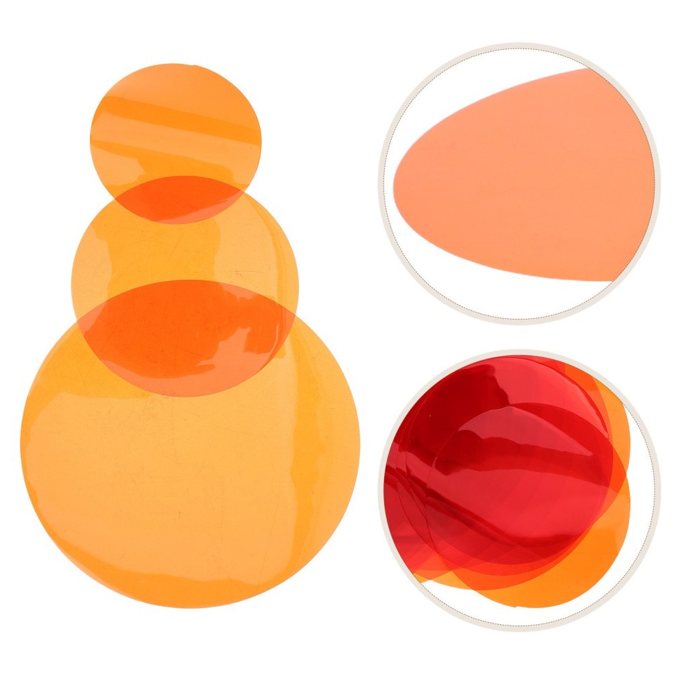 15pcs Gel Light Filter Sheets Transparency Color Correction Overlays ...