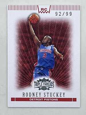 Rodney Stuckey 2007-08 Topps Triple Threads /99 #118 NBA Pistons ...