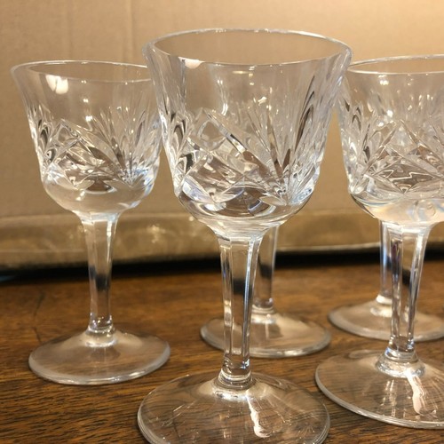 Gorham Cherrywood Clear Cordial Glass Crystal Set of 12 Blown Glass ...