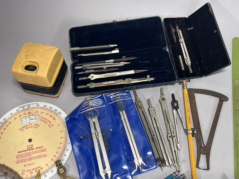 Large Lot Professional Drafting & Architecture Tool & Inking Fixture ...