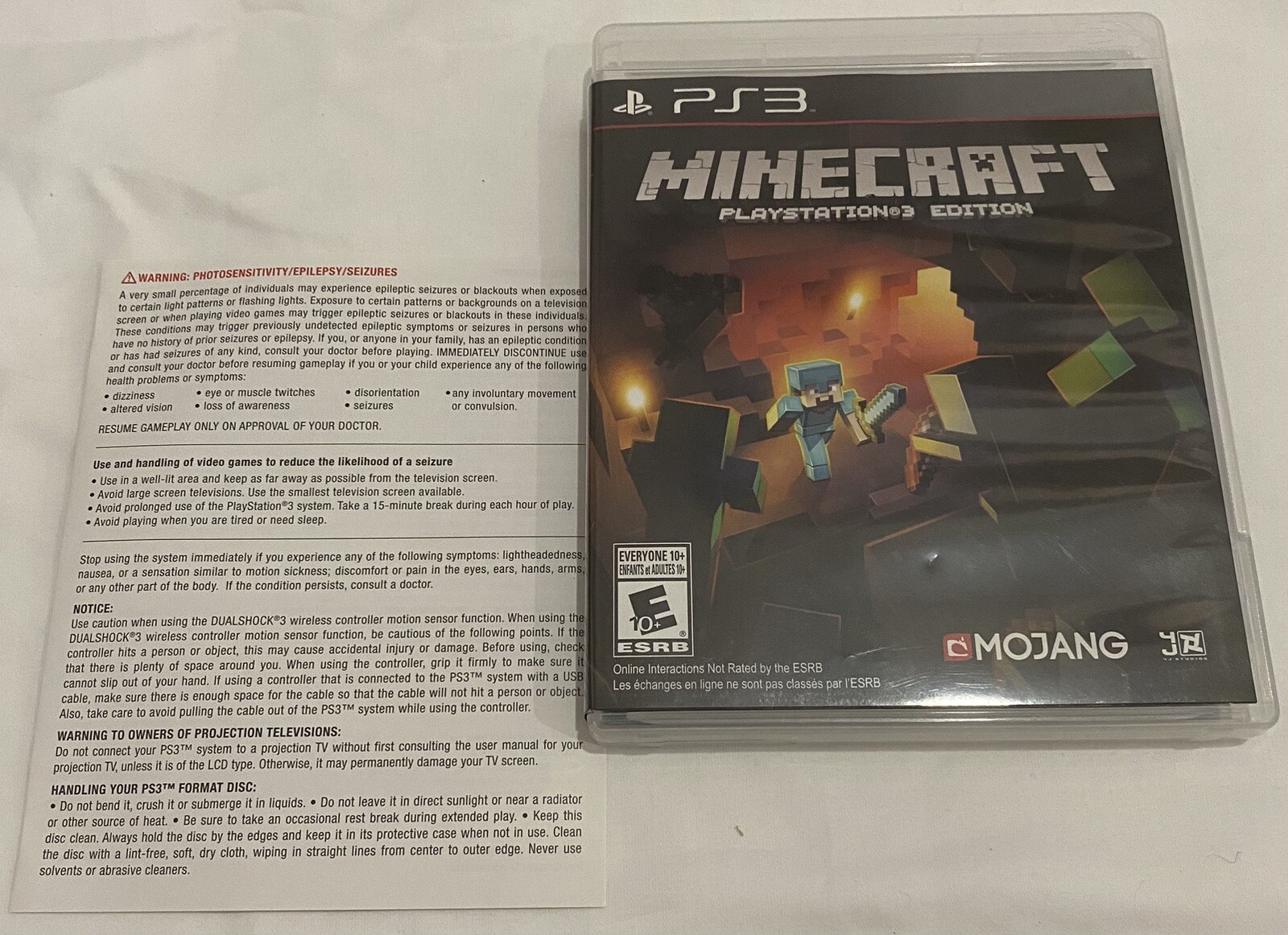 Minecraft SONY PS3 TESTED CIB MOJANG OPEN WORLD VERY FUN