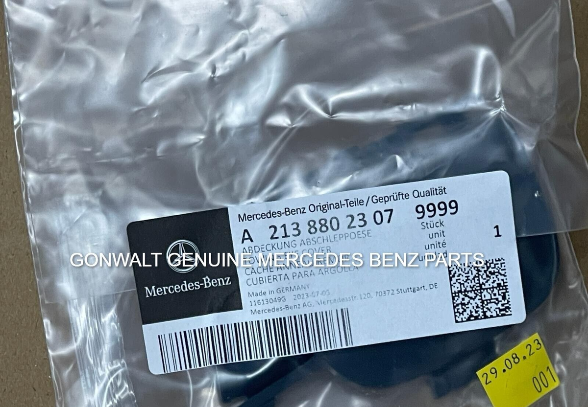 Mercedes Benz Genuine E450 E350 2021-2023 Tow Eye Cap OE Mercedes Benz Genuine E450 E350 2021-2023 Tow Eye Cap OE