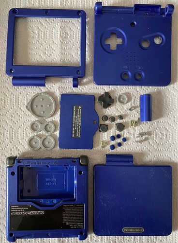 OEM Authentic Replacement Shell Buttons + Nintendo Game Boy Advance SP ...