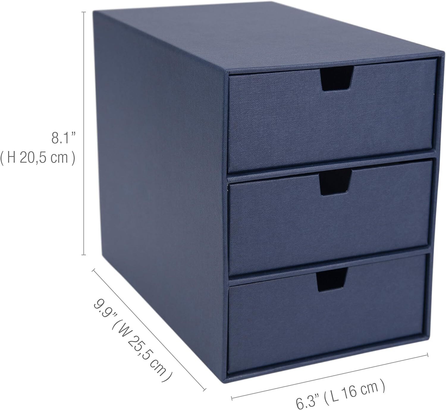 Bigso Ingrid 3-Drawer Fiberboard Desk Organizer Drawers | Grey | eBay