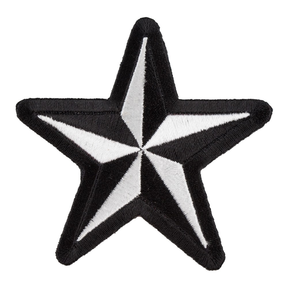 Black And White Nautical Star