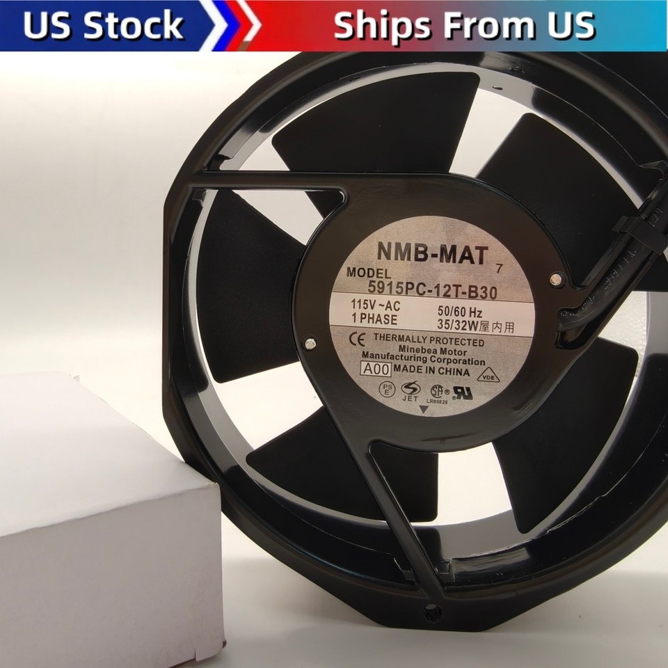 1PC NEW NMB-MAT 5915PC-12T-B30 5915PC12TB30 115V AC 50/60HZ Fan Fast ...