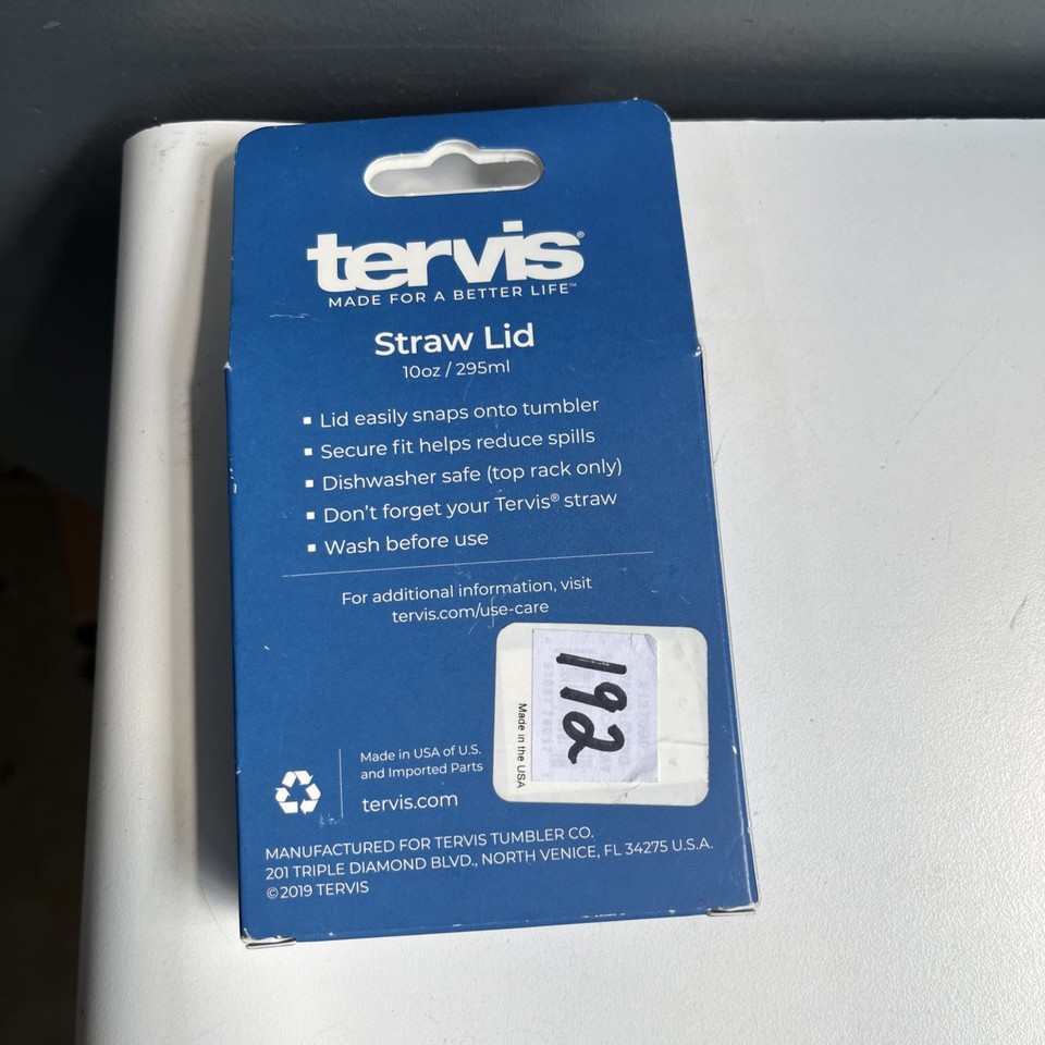 Tervis 10oz Straw Lid Replacement - Black - Made in USA | eBay