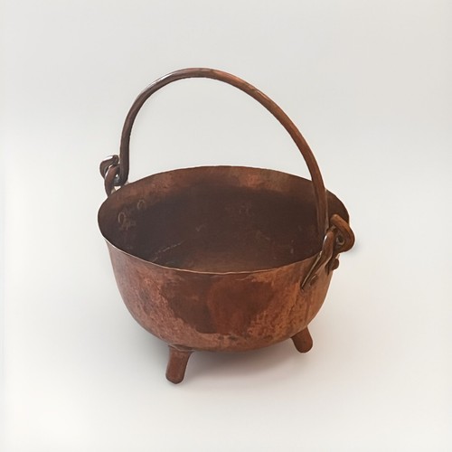 Vintage Hand Hammered Copper AVON COPPERSMITH Miniature Kettle Pot ...