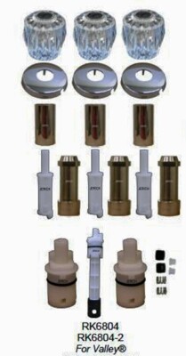 Valley 3-Handle Tub/Shower Valve Replacement Trim Kit Chrome Plated | eBay