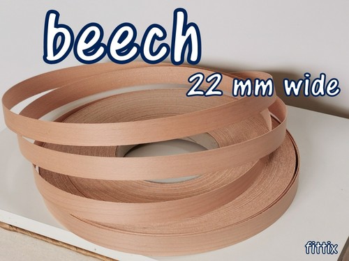 Iron on Edging Pre Glued Real Wood Beech Veneer Edge Banding Tape 22 40 ...