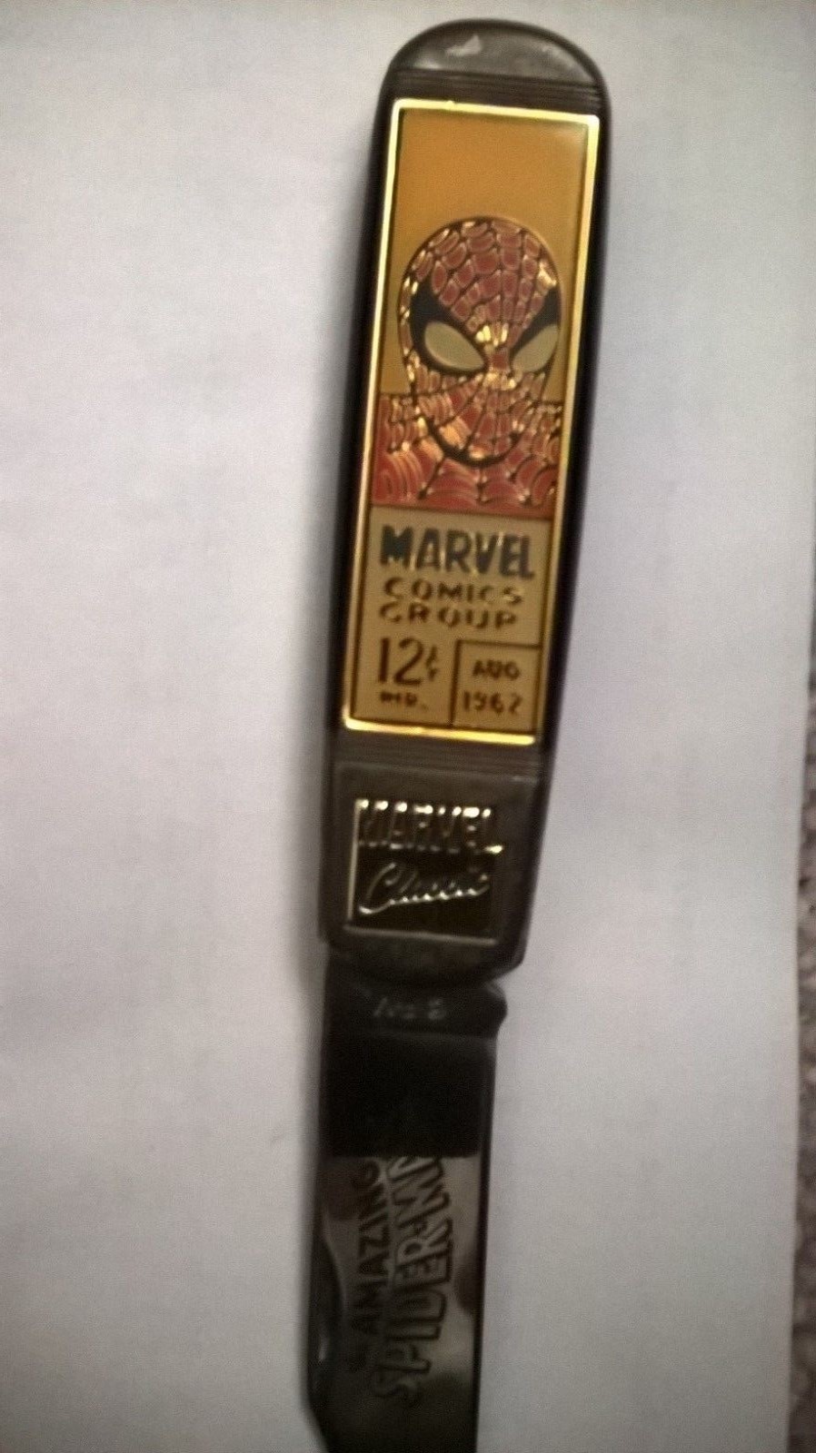 Franklin Mint Marvel Comics Collector Amazing Spiderman Pocket Knife | eBay