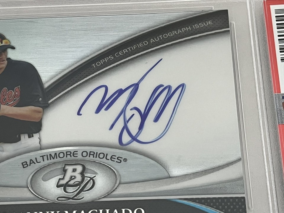 Manny Machado 2011 Bowman Platinum Rookie Autograph Auto Refractor PSA ...