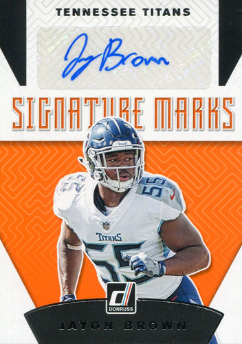 Jayon Brown Autographed 2019 Panini Donruss Football Rookie Card | eBay