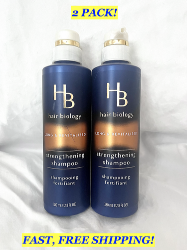 2 PACK! HB HAIR BIOLOGY Long & Revitalized STRENGTHENING SHAMPOO, 12 ...