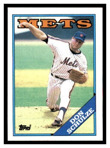 1988 Topps #131 Don SCHULZE Pitcher New York Mets FREE shipping | eBay