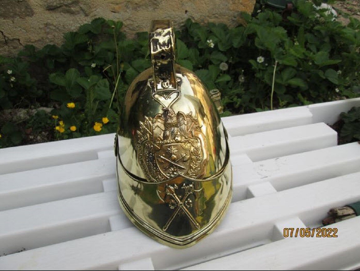 1800s French Cuirassier Dragoon Cavalry Helmet Firefighter Sapeur ...
