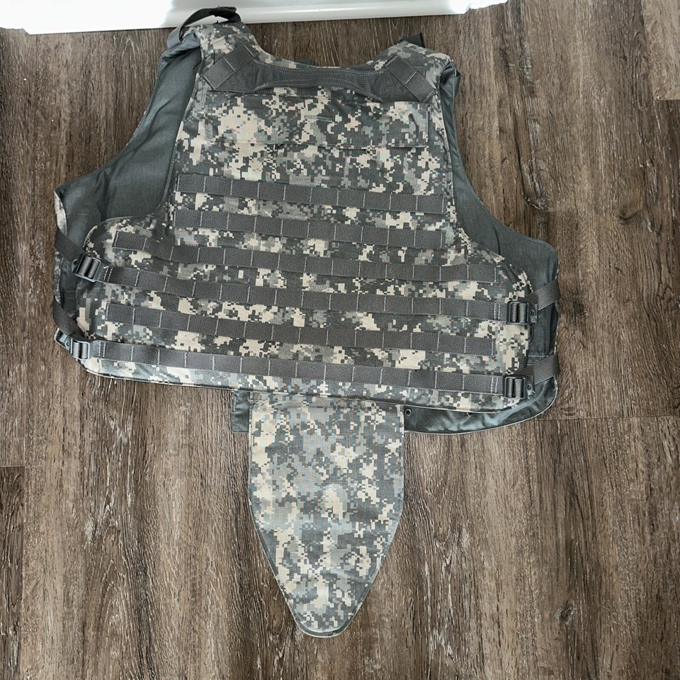 Ballistic Vest w/ Soft Armor inserts ACU Camouflage.Size Large.New. | eBay
