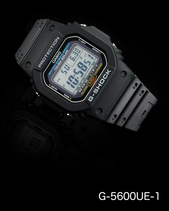 CASIO G-SHOCK G-5600UE-1JF Digital Quartz Black Solar Men's Watch New ...