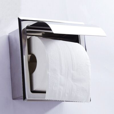 Recessed Toilet Paper Holder Tissue Box Roll Paper Box Tissue Paper ...