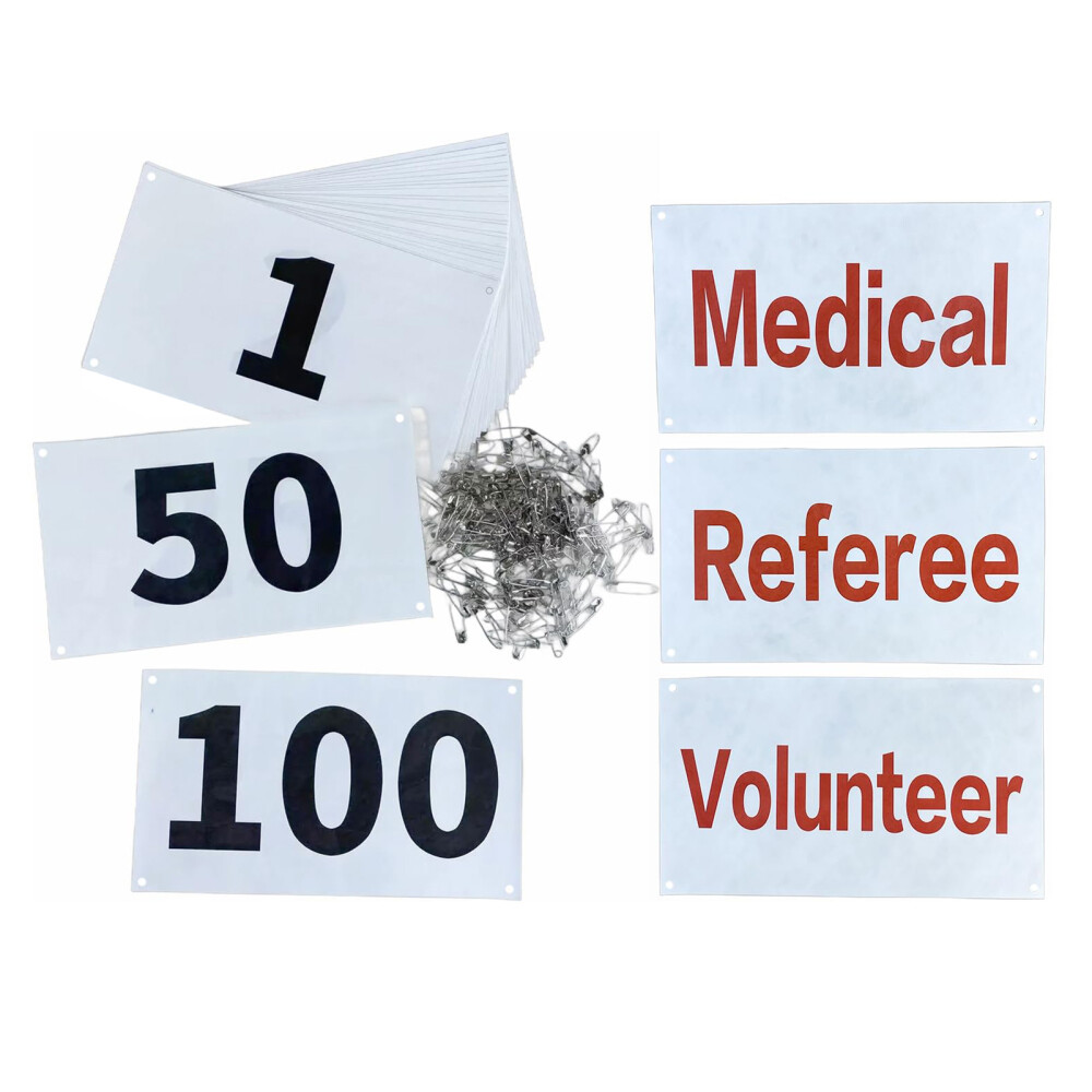 Running Bib Competitor Numbers Tearproof Waterproof Running Numbers for ...