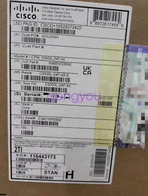 1PCS C9300L-24P-4X-E 24 Gigabit POE management switch Brand new Fedex ...