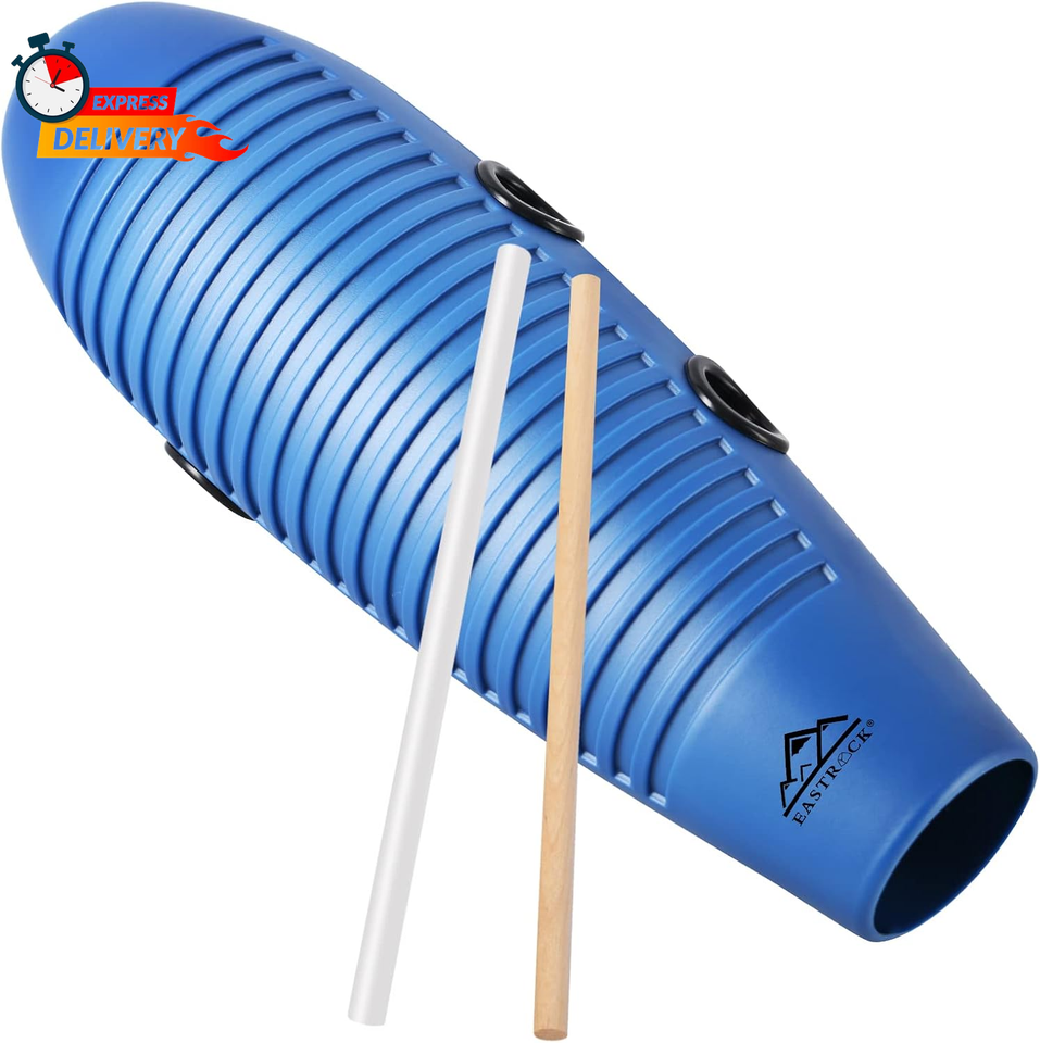 EASTROCK Guiro Instrument 3.9"X13" Fish Shaped Latin Percussion ...