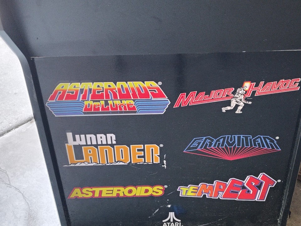 Astroids Deluxe Arcade Video Game Original Plexiglass Marquee | eBay