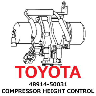【NEW】Toyota Genuine Lexus LS460 LS600hL COMPRESSOR HEIGHT CONTROL 48914 ...