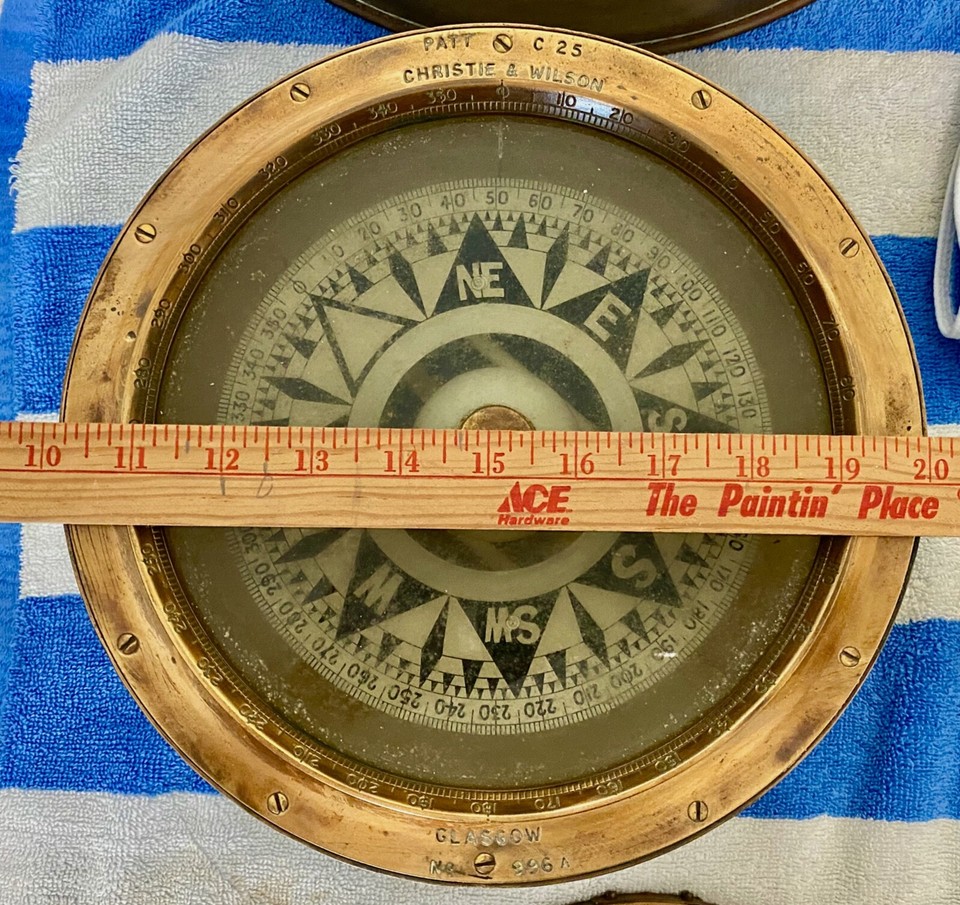 Christie & Wilson Antique Scottish Nautical Binnacle Ship Compass ...