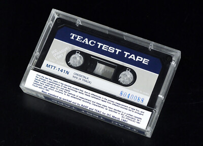 TEAC MTT-141N Crosstalk Test 1kHz (4 Track) TEST TAPE für Cassette Deck ...