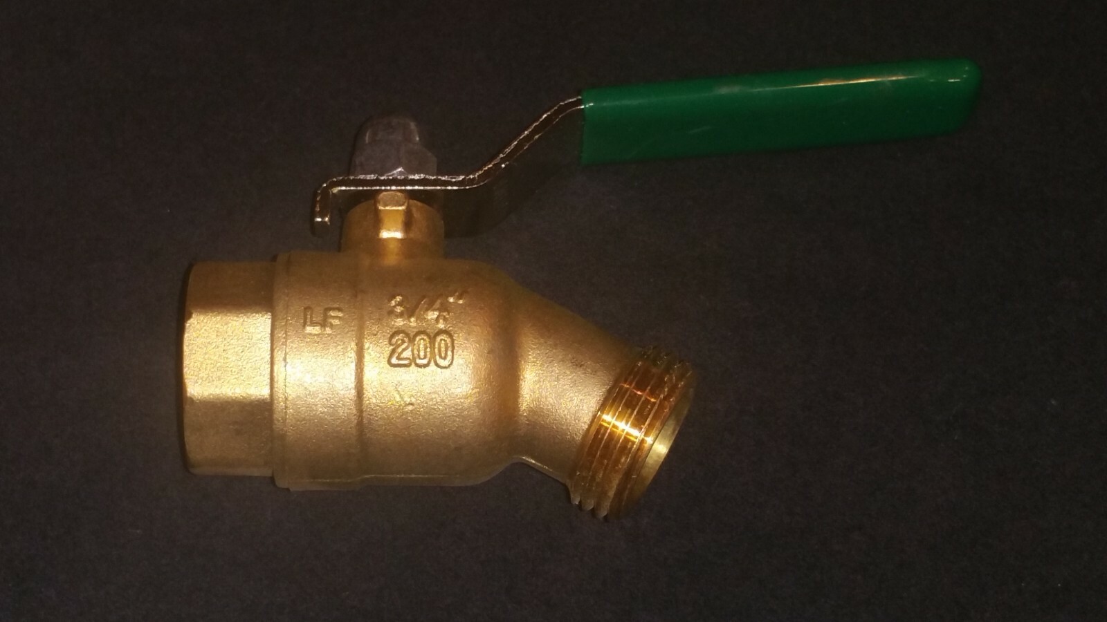 3/4 Inch Female Threaded Full Port Ball Valve Lever Handle Hose Bibb ...