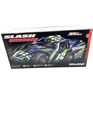 NEW Traxxas Slash Mudboss 1/10 Rtr Dirt Oval Bl-2s Blue And Green ...