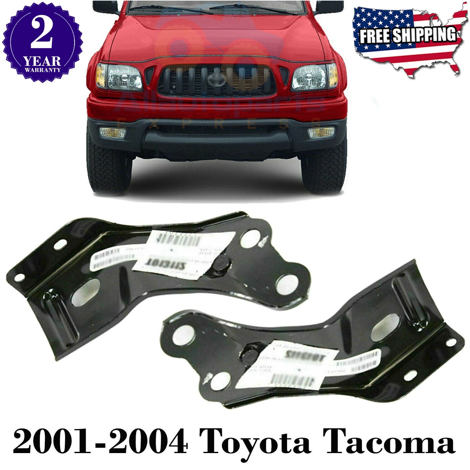 Front Bumper Brackets For 2001-2004 Toyota Tacoma | eBay