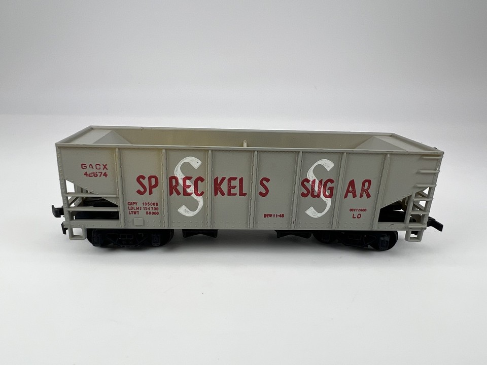 Mantua #42674 HO Scale Spreckels Sugar Hopper Car Gray Fair | eBay