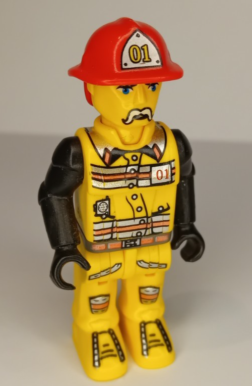 LEGO Jack Stone Figures x 2 - Jack Stone (js028) & Fireman in Hat ...
