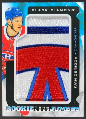 2025-26 Upper Deck Black Diamond Ivan Demidov Team Logo Jumbo Rookies ...