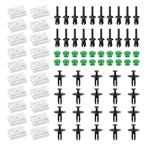80x Clips For BMW Side Sill Skirt Trim Moulding Grommet E36 E46 E90 E91 ...
