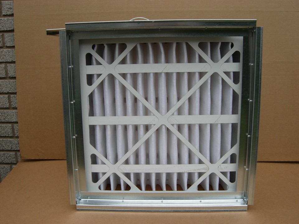 HVAC.Return air filter rack plenum,collar 14" diameter,fit filter 20"x ...