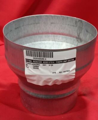 AC INFINITY DUCT REDUCER, 8-INCH TO 6-INCH ADAPTER CONE, GALVANIZED ...