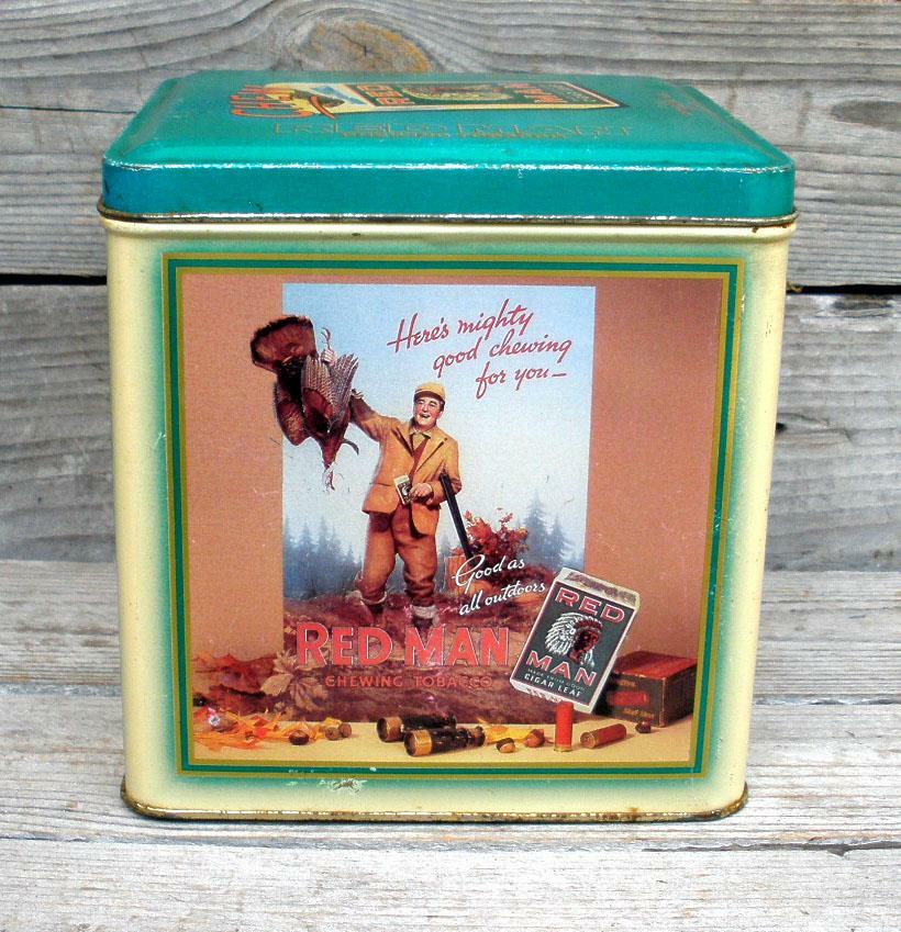 Vintage 1989 RED MAN Chewing Tobacco Tin Limited Edition Pinkerton ...