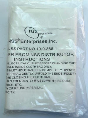 Lot of 6 PACK GENUINE ORIGINAL OEM NSS ENTERPRISES INC Vacuum Bags 10-9 ...