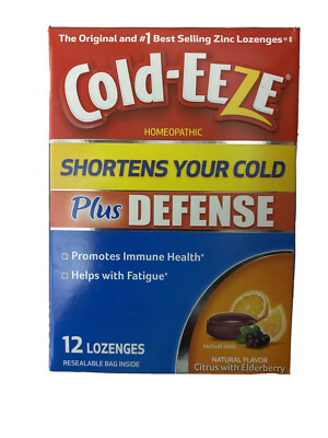 Cold-Eeze Plus Defense Cold-Shortening Lozenges, 12 Pack 91108305517| eBay